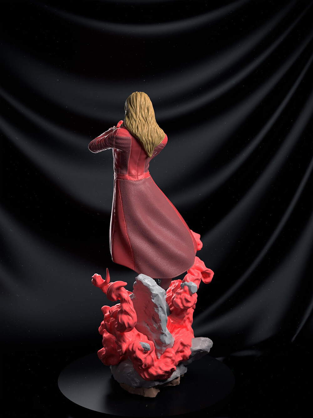 Scarlet Witch Statue - 3D Model by 3DPrintingDesigner