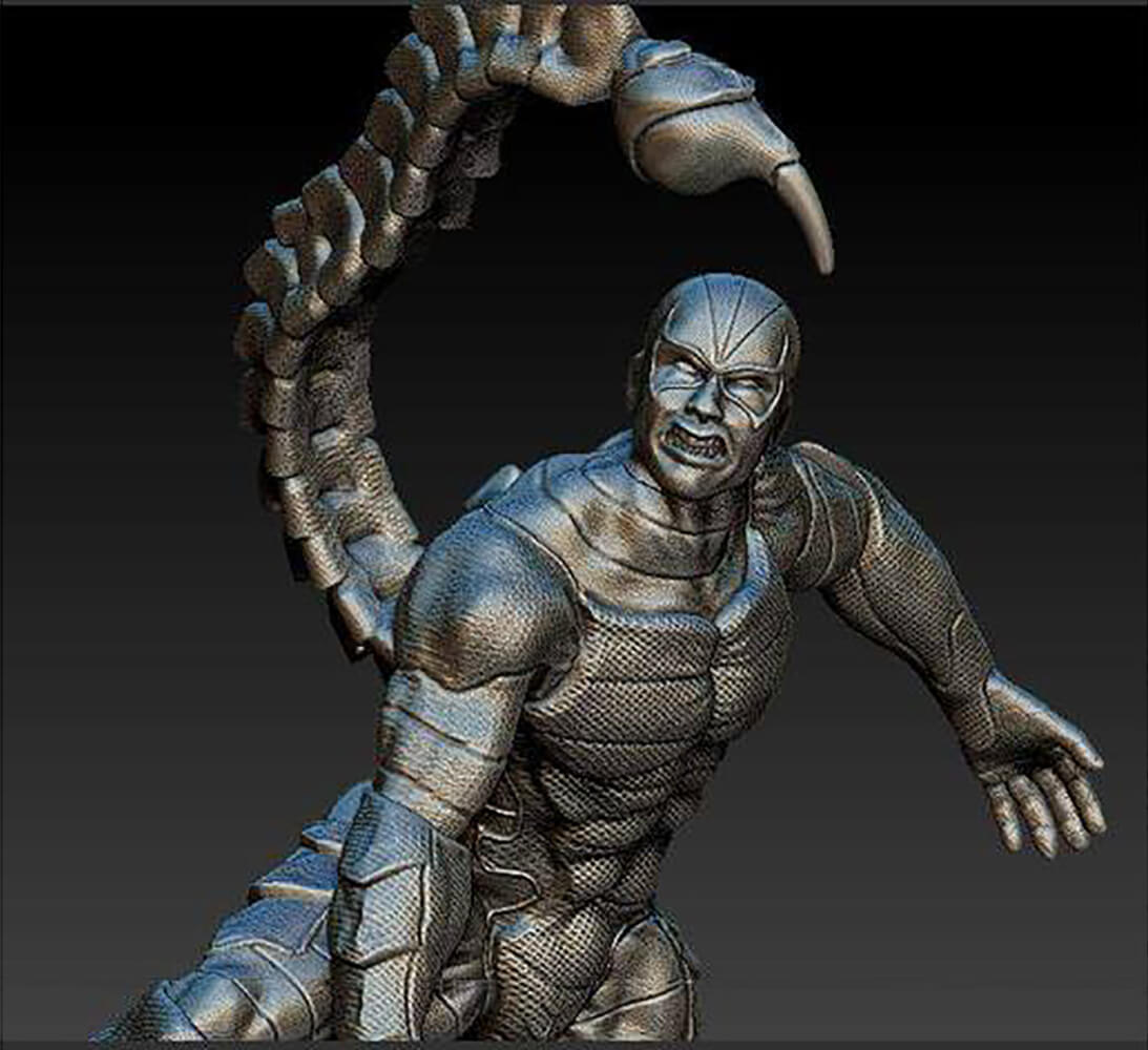 Scorpion - Spiderman Villain 3D Print Model by 3DPrintingDesigner