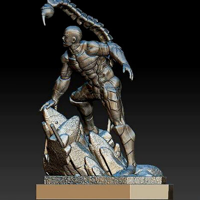 Scorpion - Spiderman Villain 3D Model by 3DPrintingDesigner