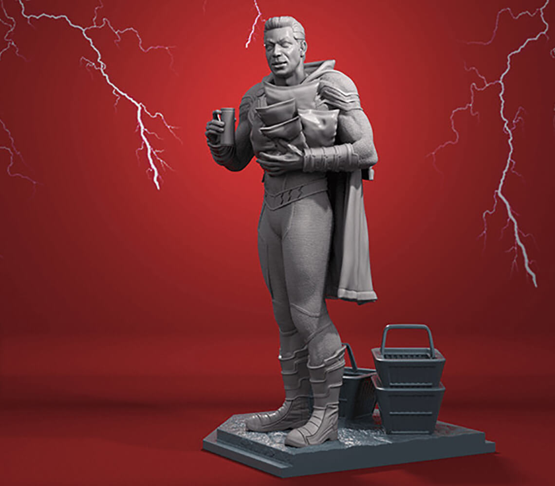 Shazam and Freddy Freeman - 3D Model by 3DPrintingDesigner