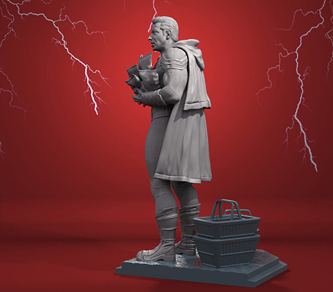 Shazam and Freddy Freeman - 3D Model by 3DPrintingDesigner