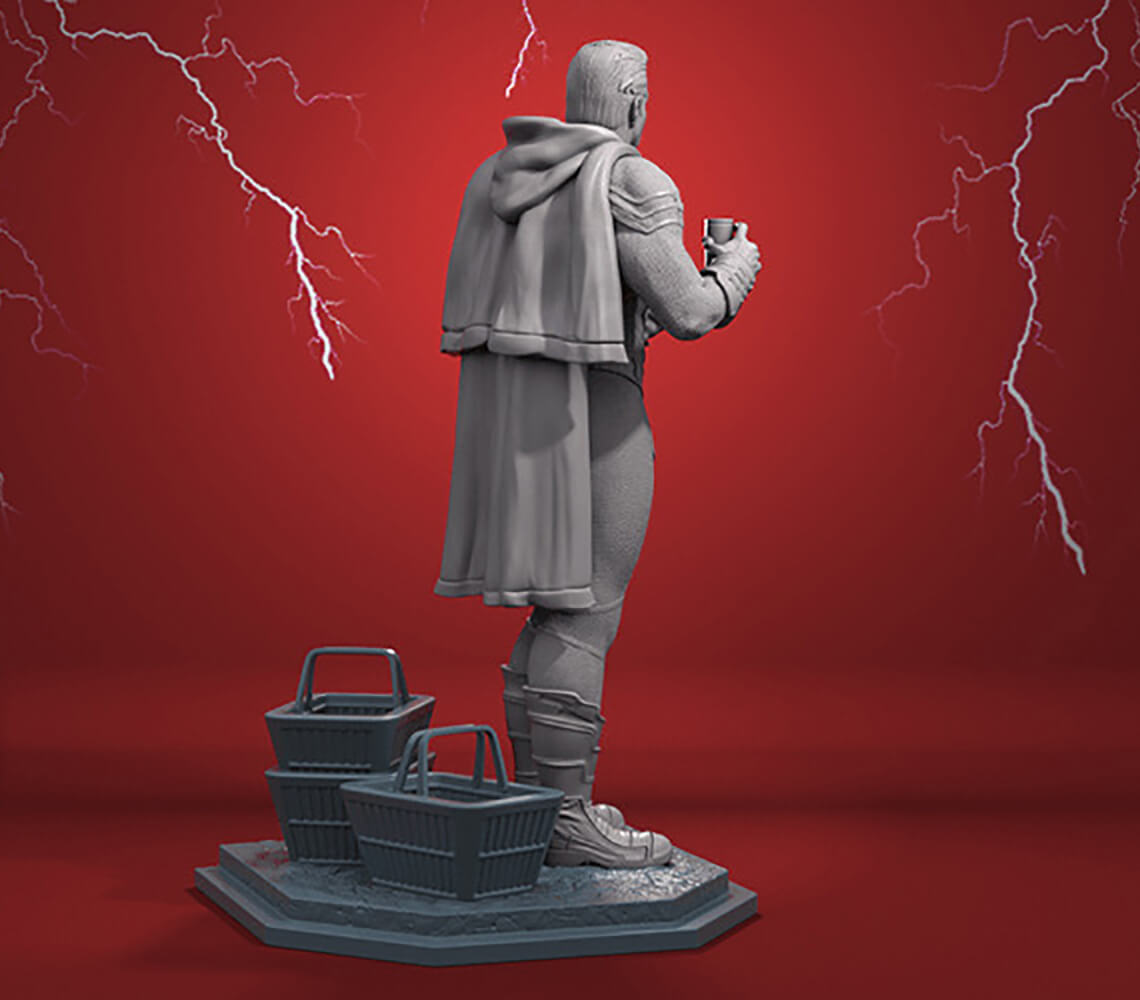Shazam Statues - 3D Model by 3DPrintingDesigner