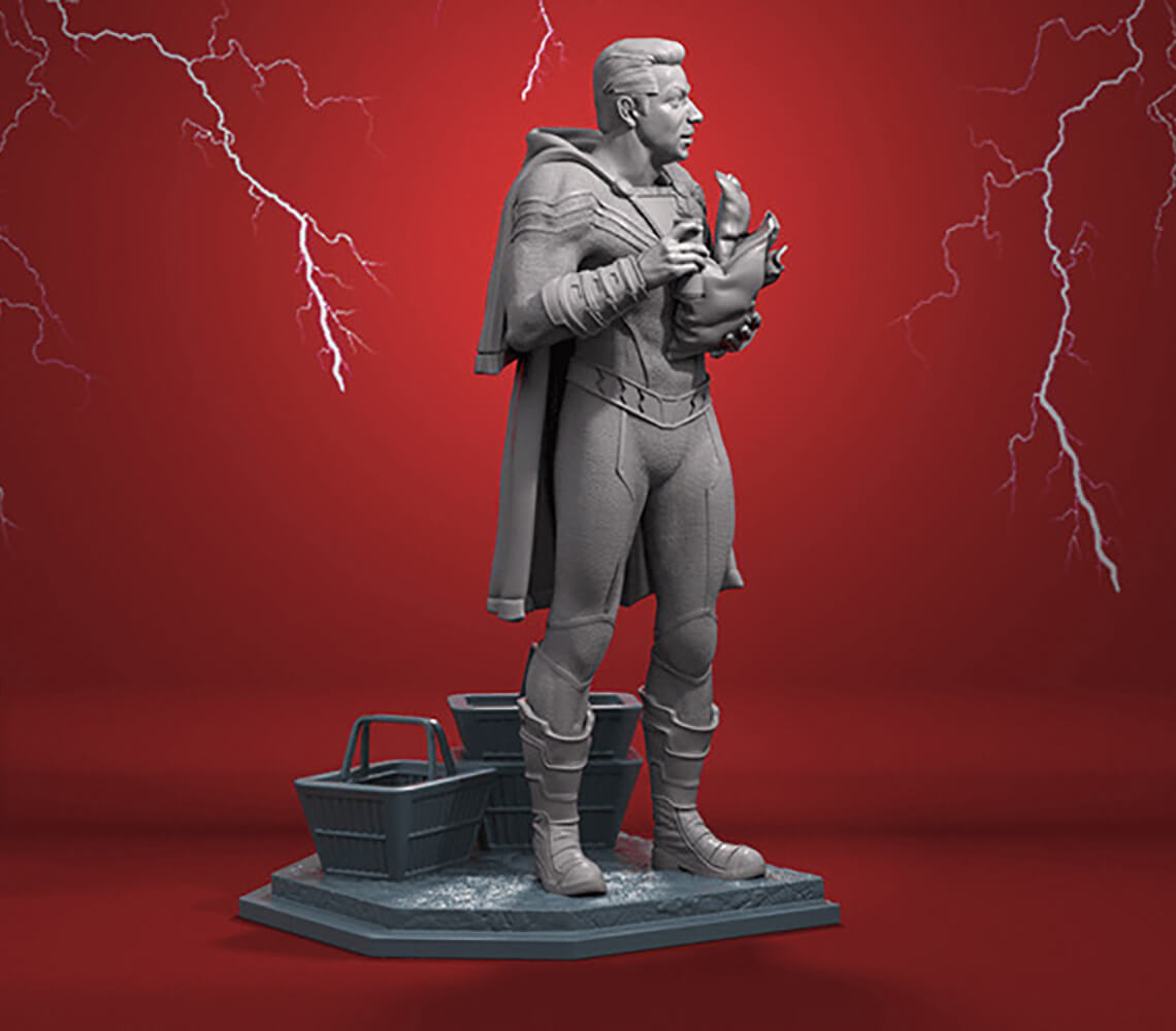 Shazam Statues - 3D Model by 3DPrintingDesigner
