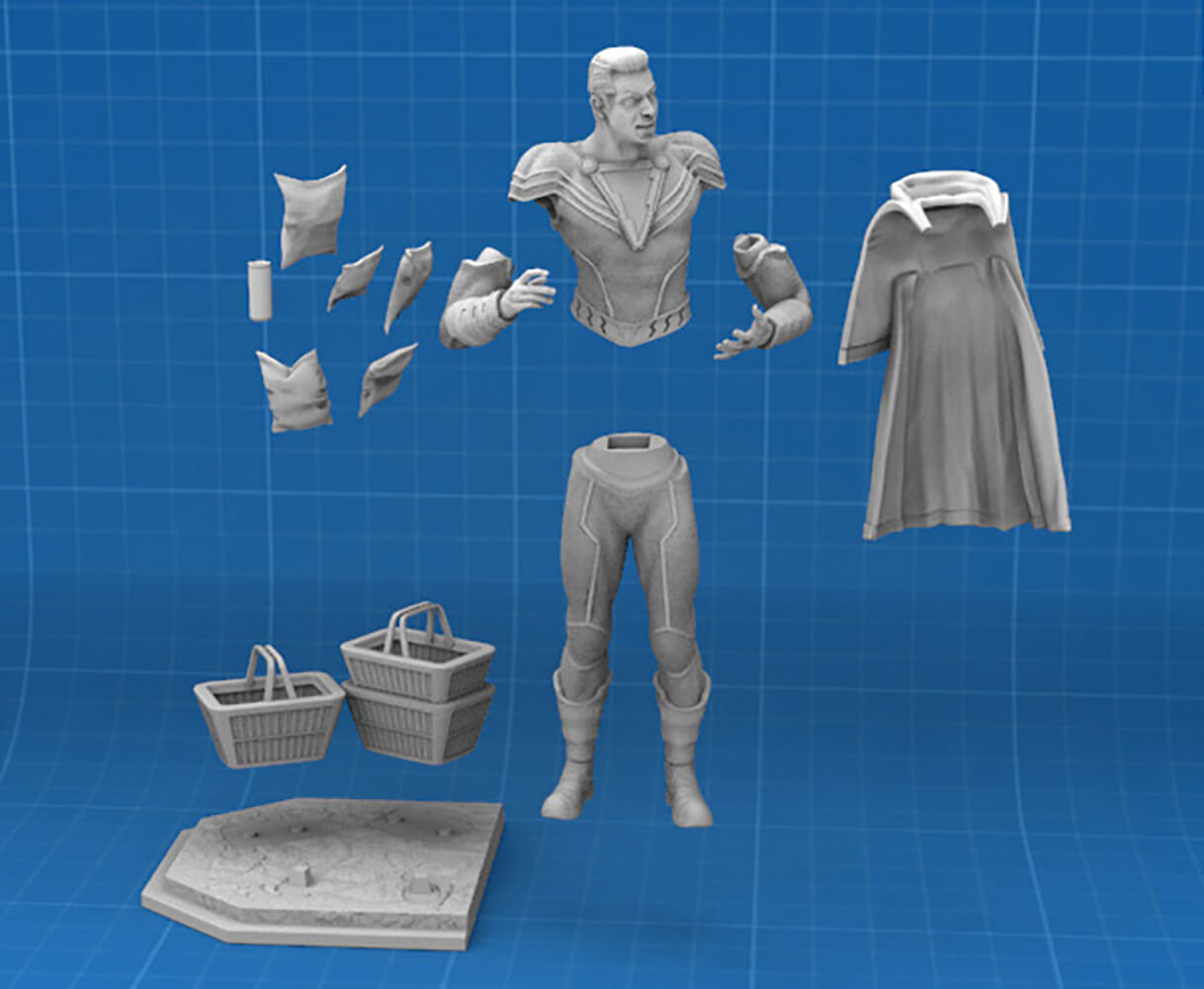 Shazam Statues - 3D Model by 3DPrintingDesigner