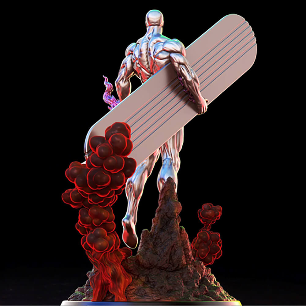 Silver Surfer - 3D Model by 3DPrintingDesigner