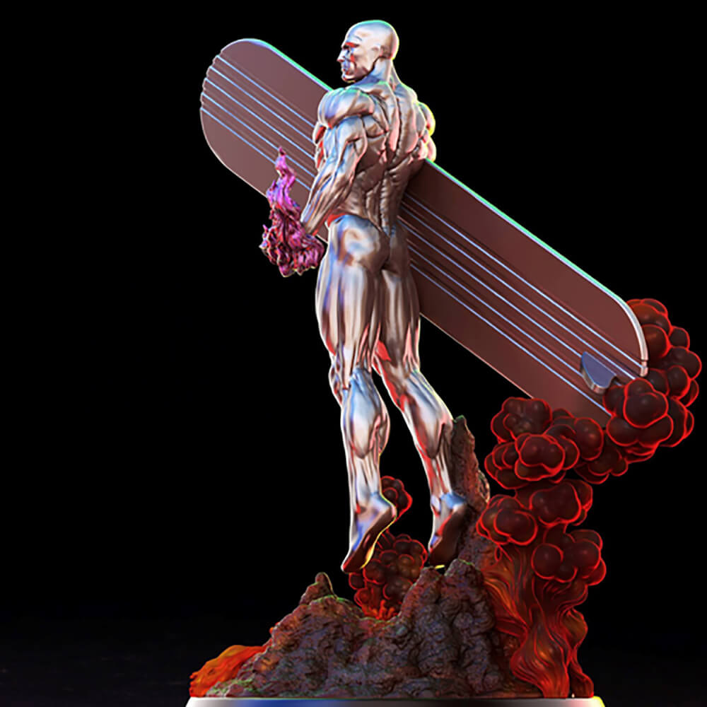 Silver Surfer - 3D Model by 3DPrintingDesigner