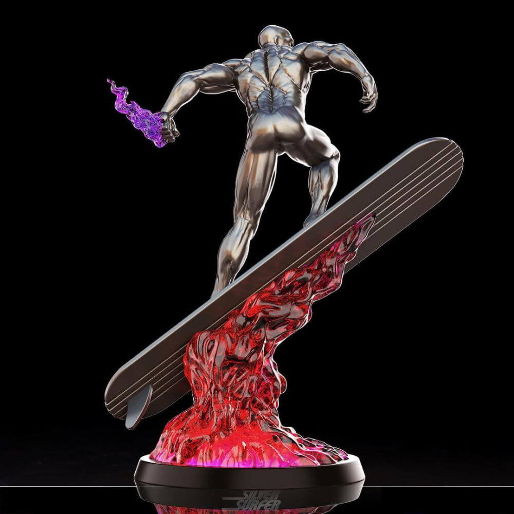 Silver Surfer - 3D Model by 3DPrintingDesigner