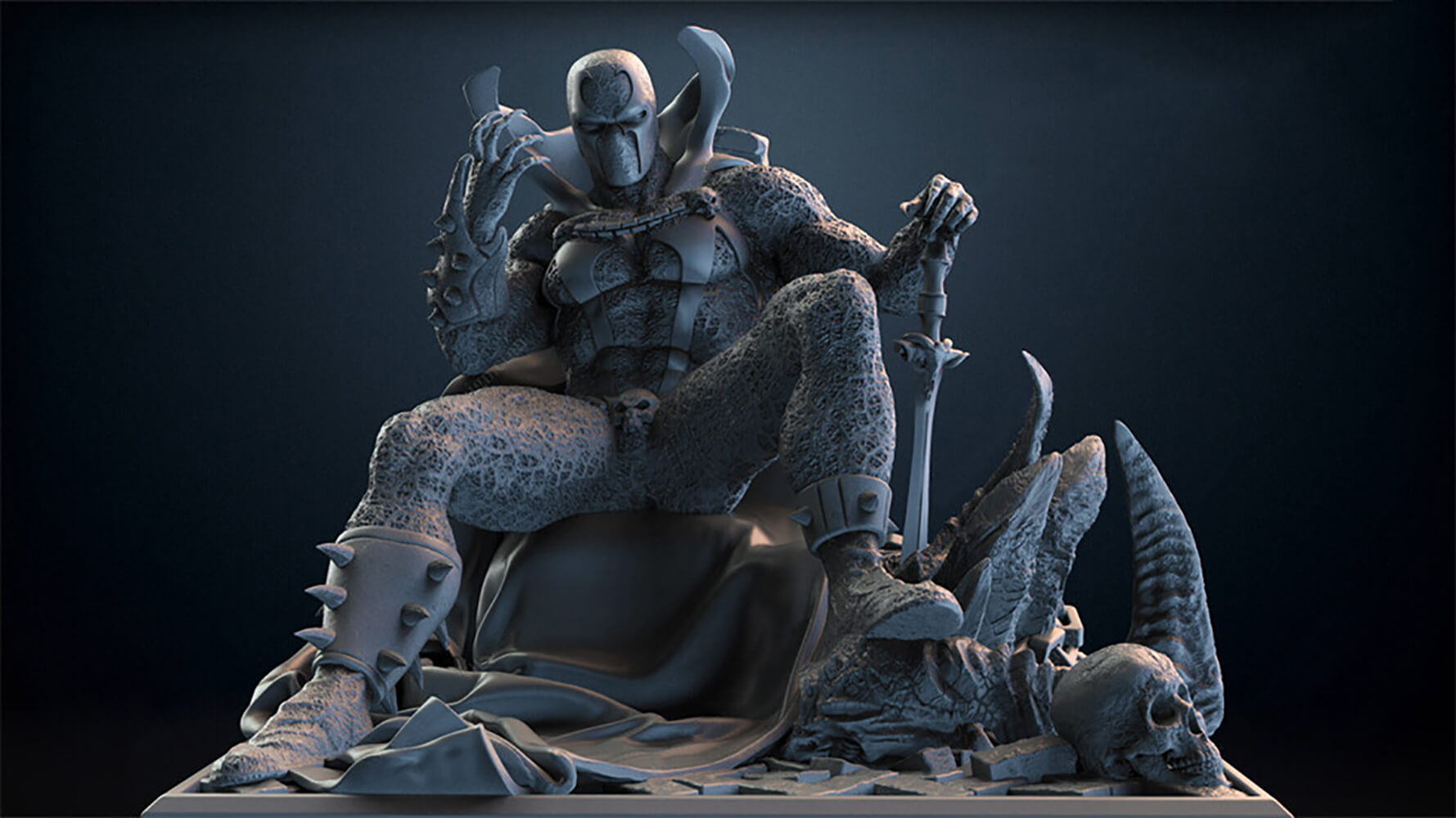Spawn Figure - 3D Model by 3DPrintingDesigner