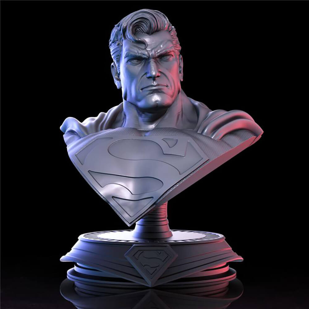 Superman Bust - 3D Print Model by 3DPrintingDesigner