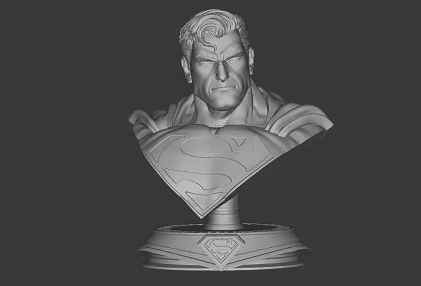 Superman Bust - 3D Print Model by 3DPrintingDesigner