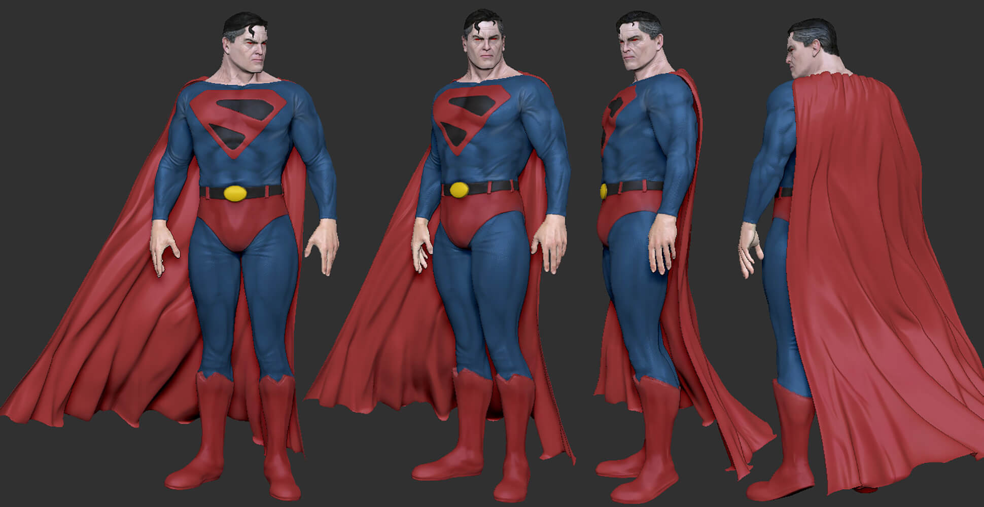 Superman Figures - 3D Model by 3DPrintingDesigner