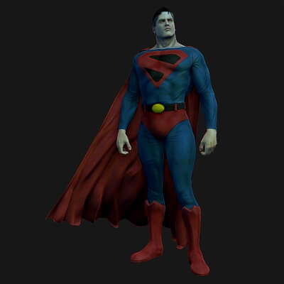 Superman Figures - 3D Model by 3DPrintingDesigner
