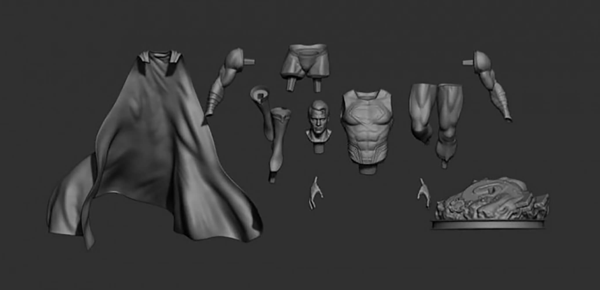 Superman Man of Steel - 3D Model by 3DPrintingDesigner