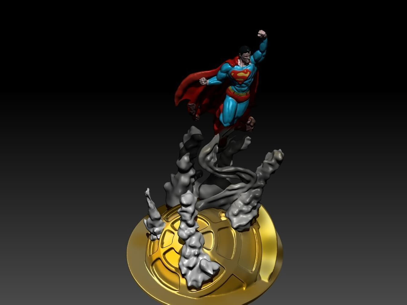 Superman Statues - 3D Model by 3DPrintingDesigner