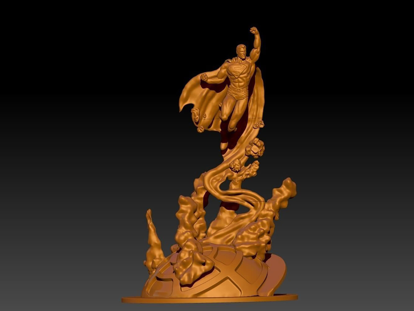 Superman Statues - 3D Model by 3DPrintingDesigner