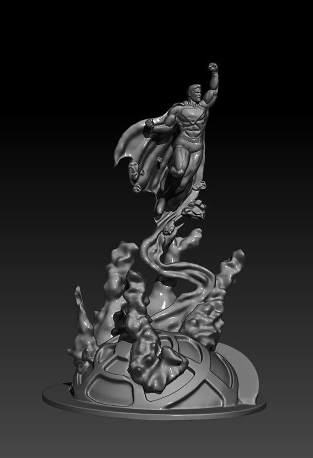 Superman Statues - 3D Model by 3DPrintingDesigner