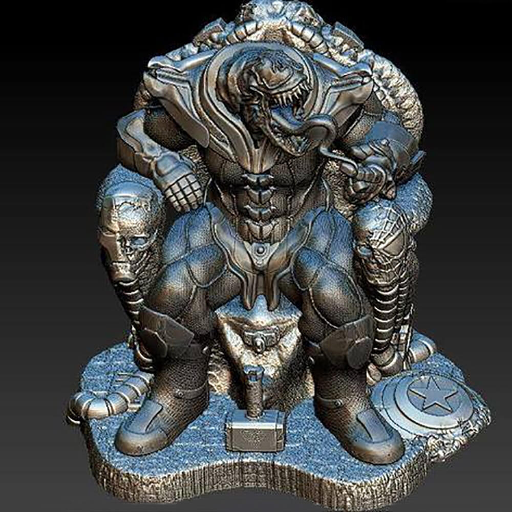 Symbiote Thanos - Venom - Infinity Gauntlet 3D Model by 3DPrintingDesigner