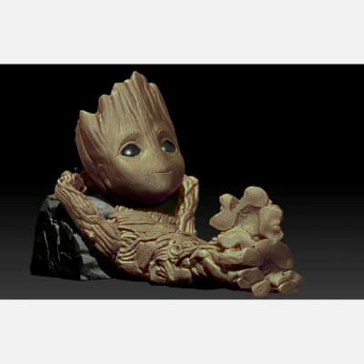 Teen Groot Statues - 3D Model by 3DPrintingDesigner