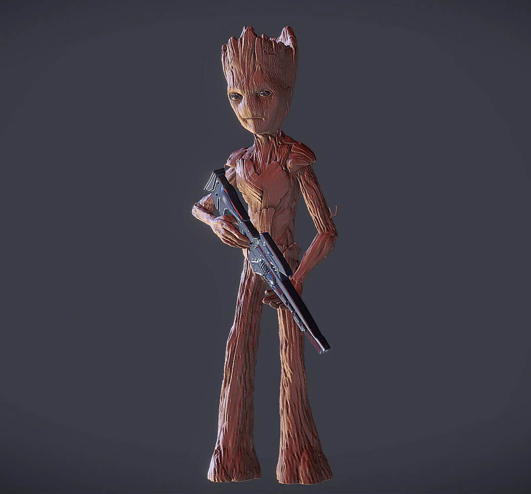 Teenage Groot - 3D Model by 3DPrintingDesigner