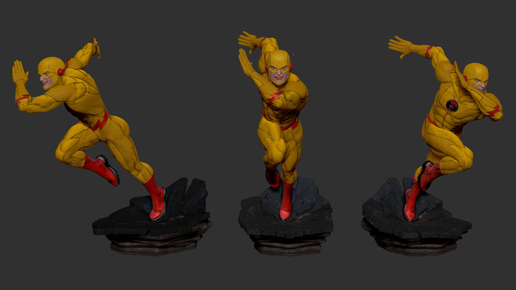 The Flash Figurines - 3D Model by 3DPrintingDesigner