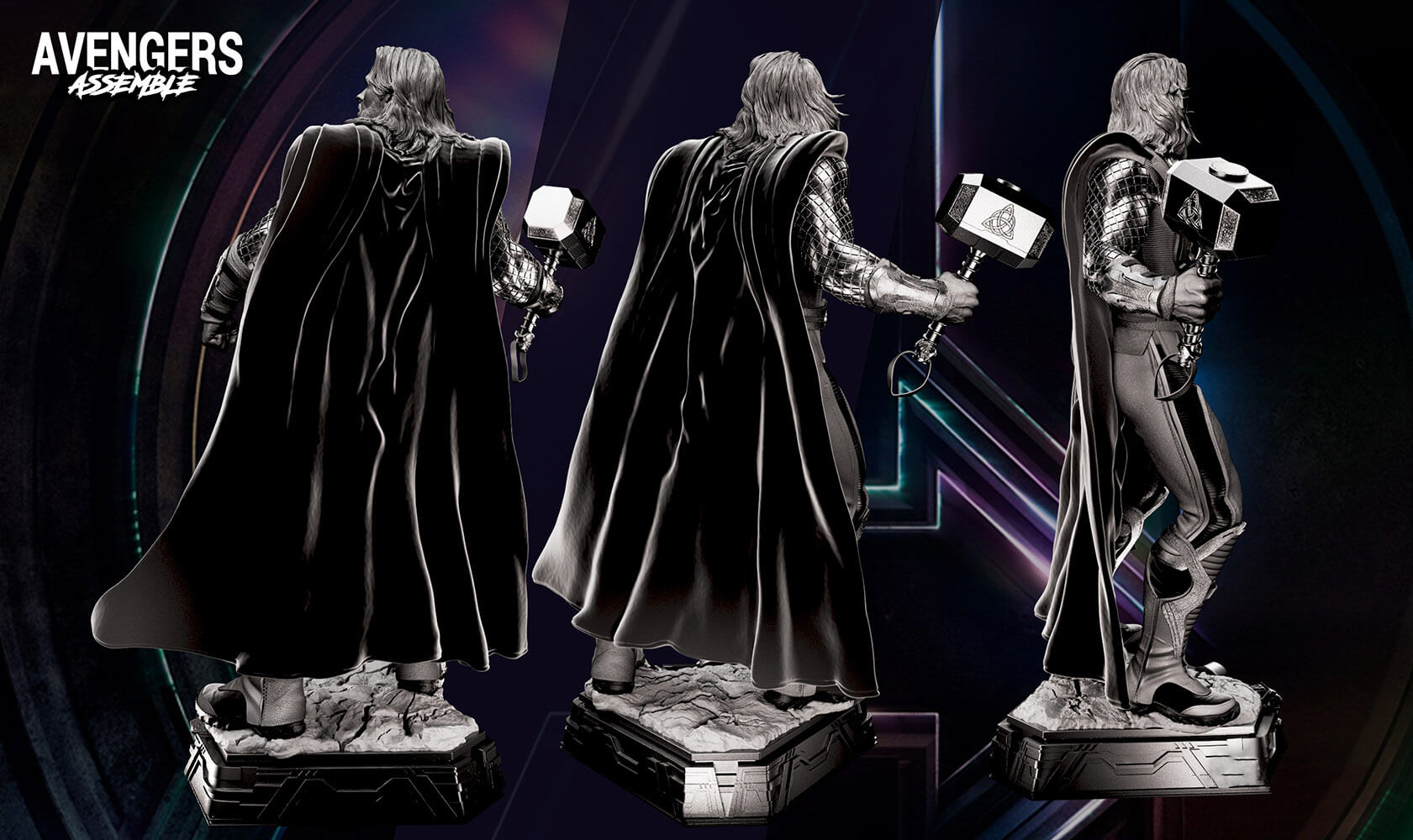 Thor Statues - 3D Model by 3DPrintingDesigner