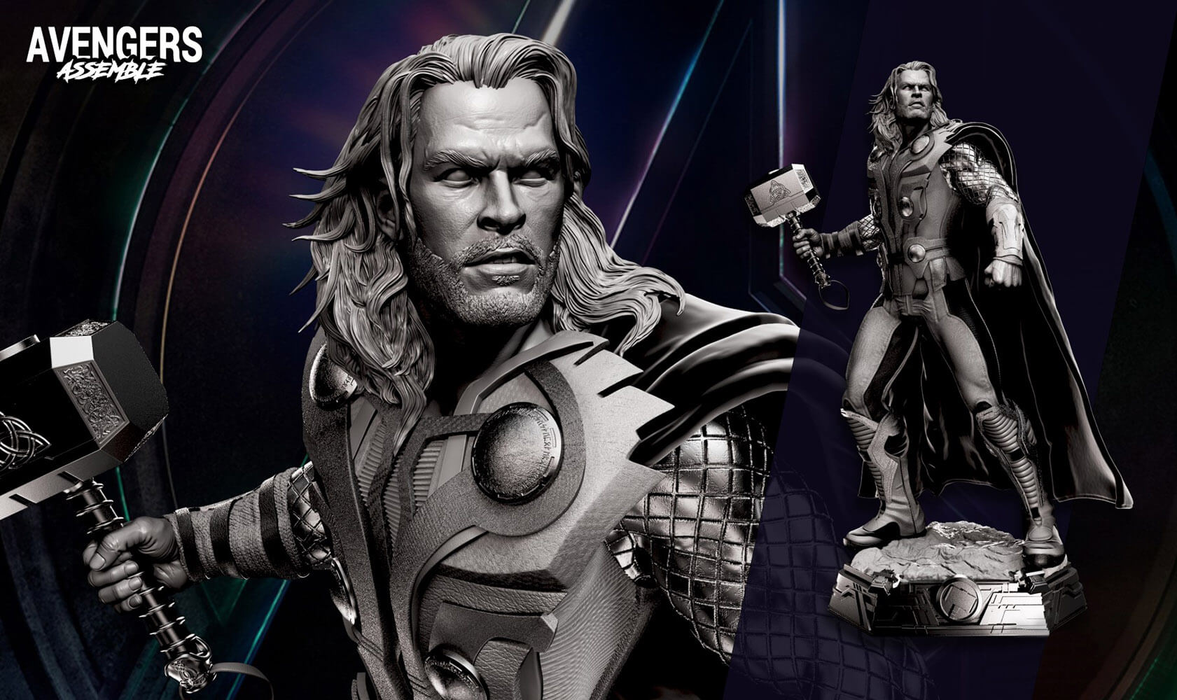 Thor Statues - 3D Model by 3DPrintingDesigner