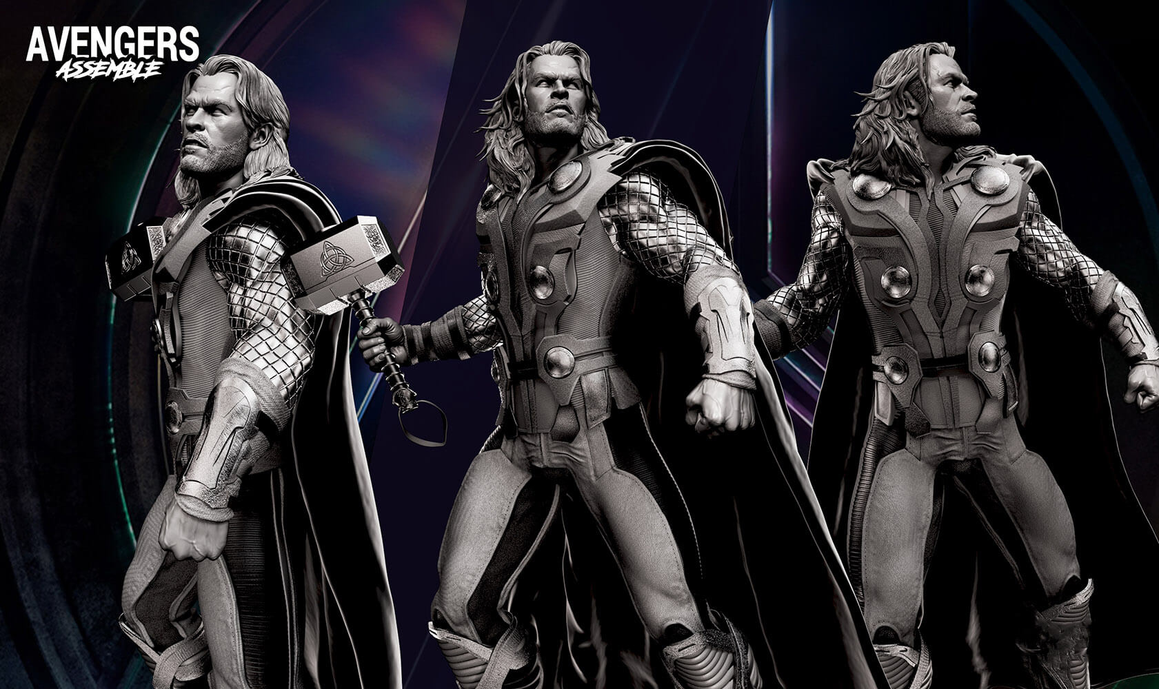 Thor Statues - 3D Model by 3DPrintingDesigner