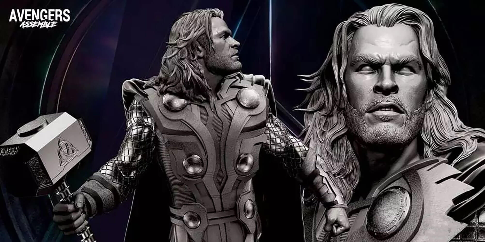 Thor Statues - 3D Model by 3DPrintingDesigner