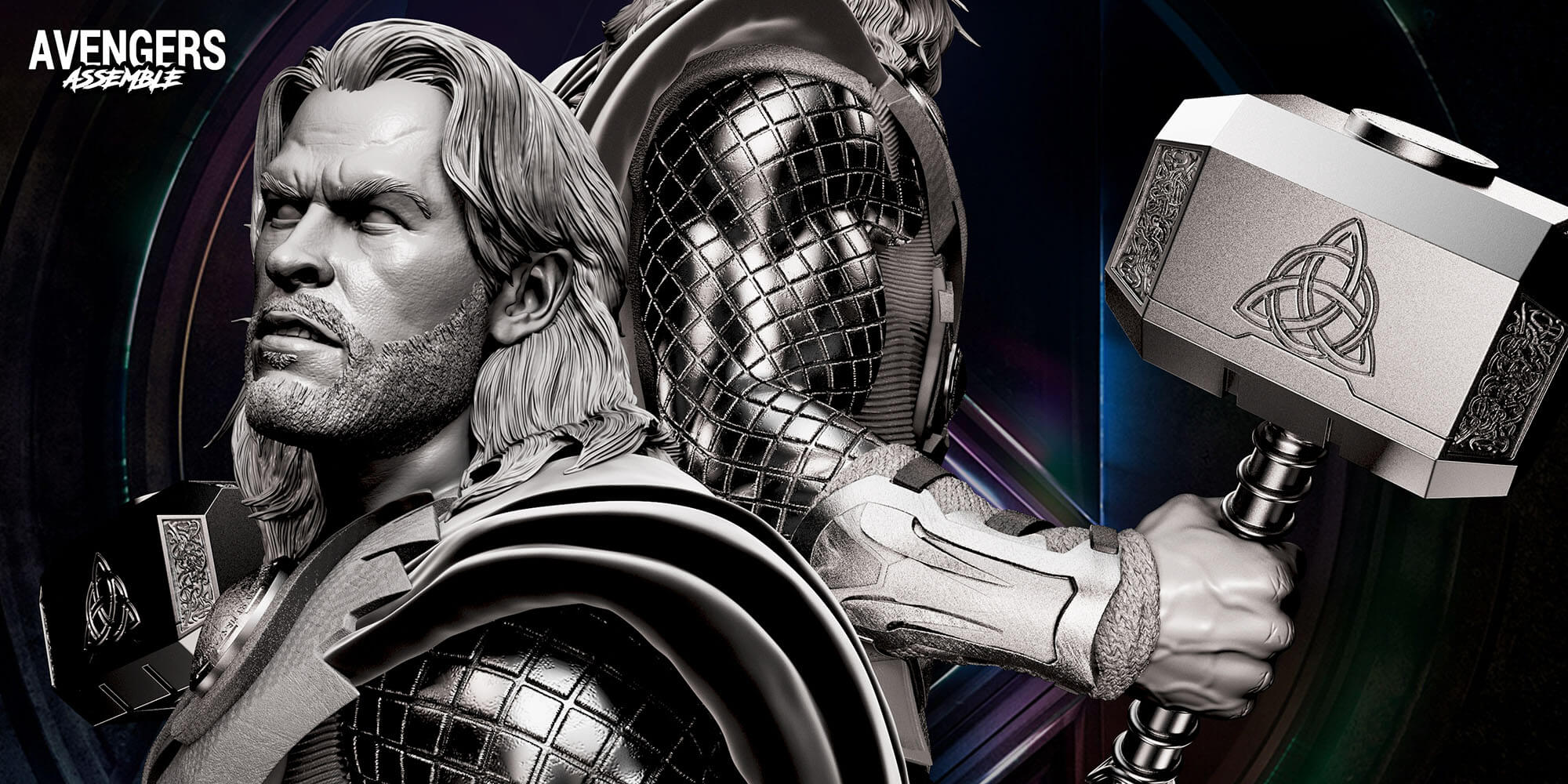 Thor Statues - 3D Model by 3DPrintingDesigner