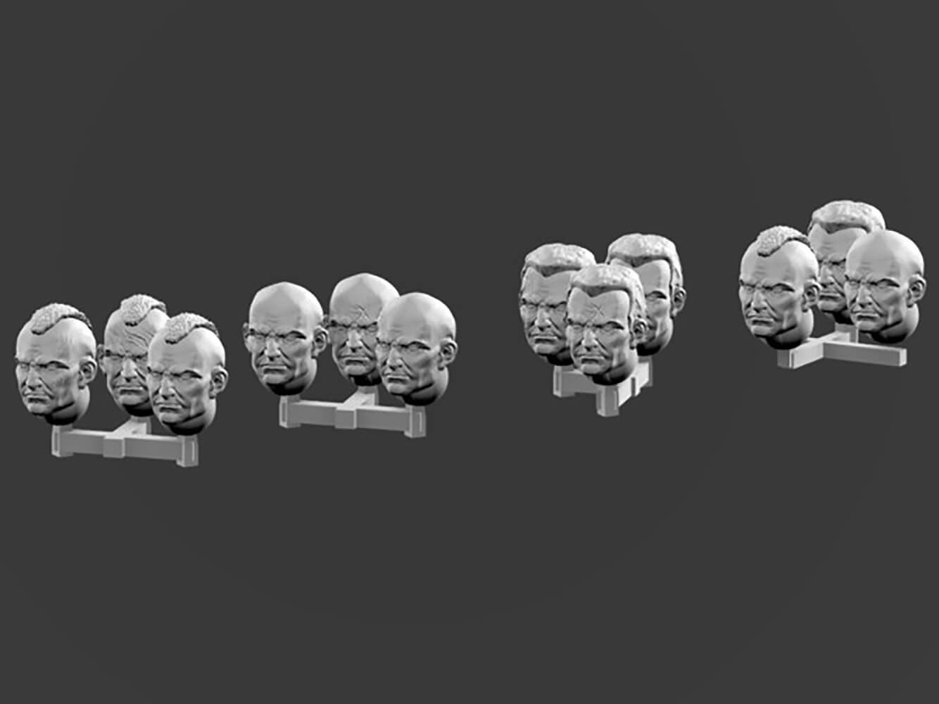 Vanguard Heads - 3D Model by 3DPrintingDesigner