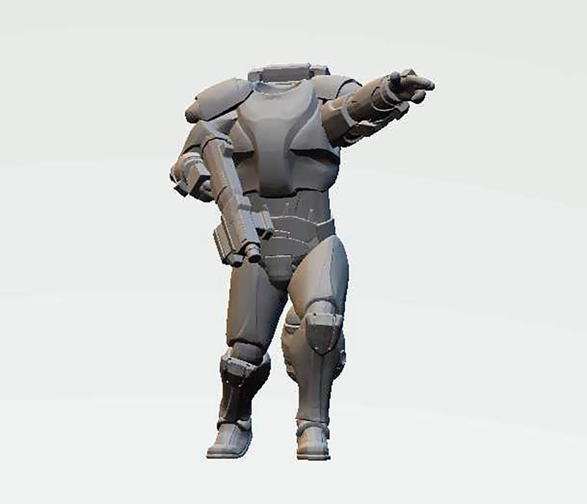 Vanguard Trooper Elite - 3D Model by 3DPrintingDesigner