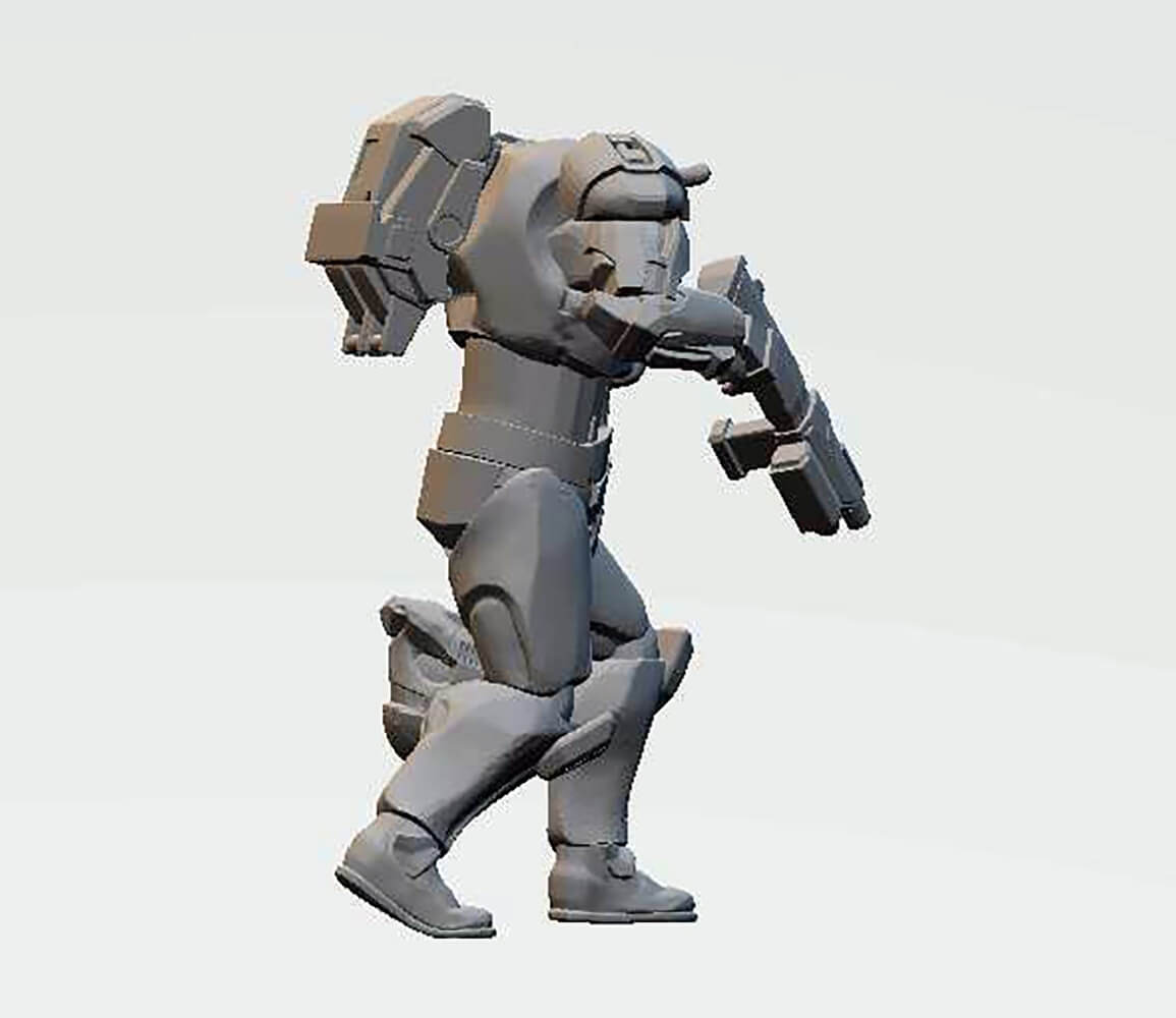 Vanguard Trooper Elite - 3D Model by 3DPrintingDesigner