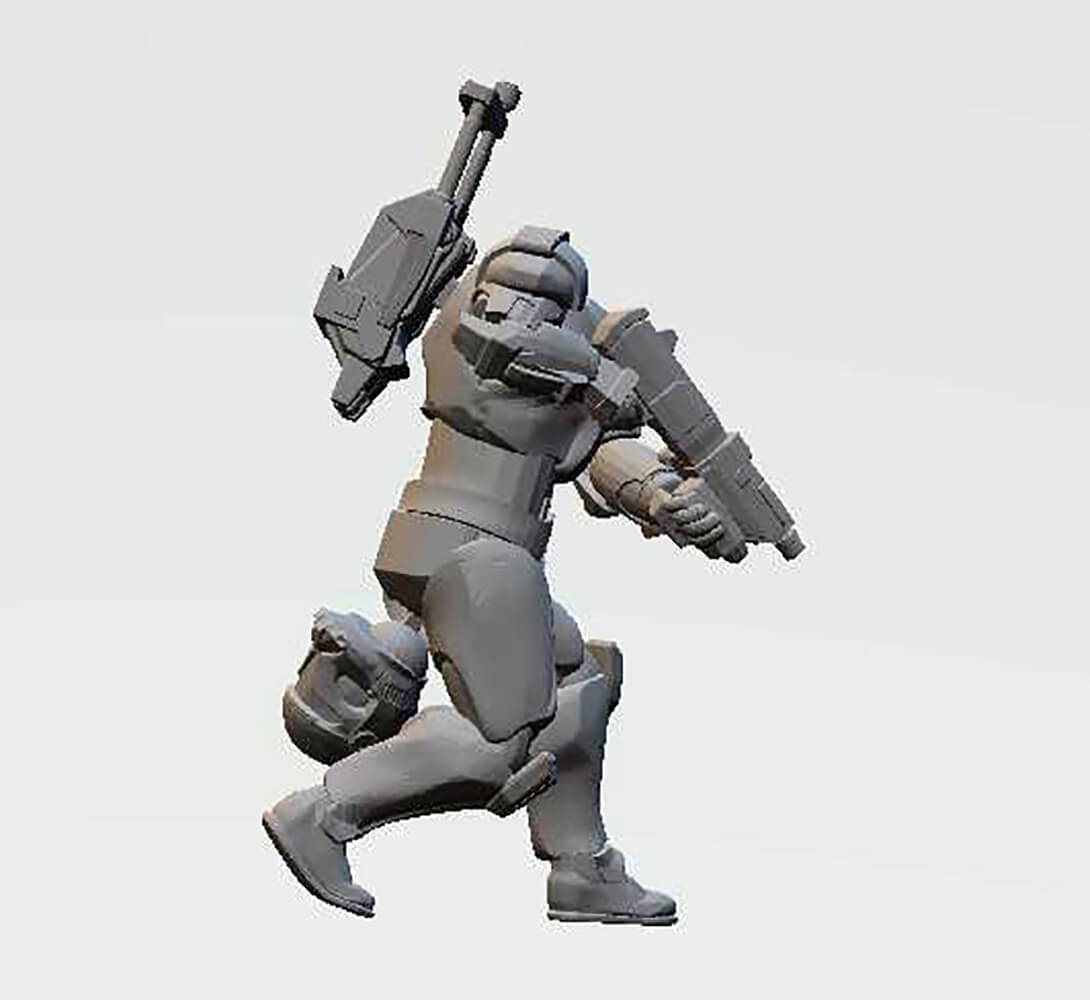 Vanguard Trooper Elite - 3D Model by 3DPrintingDesigner