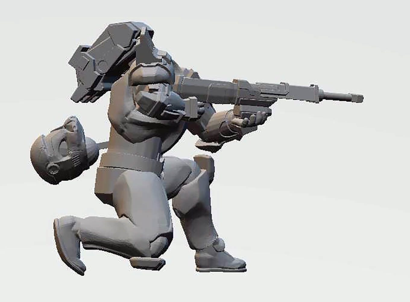 Vanguard Trooper Elite - 3D Model by 3DPrintingDesigner