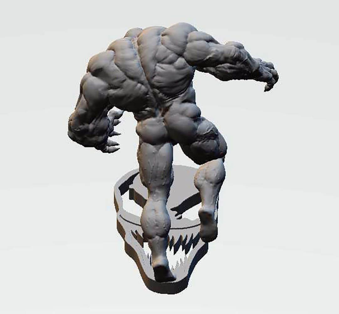 Venom Statue - 3D Model by 3DPrintingDesigner