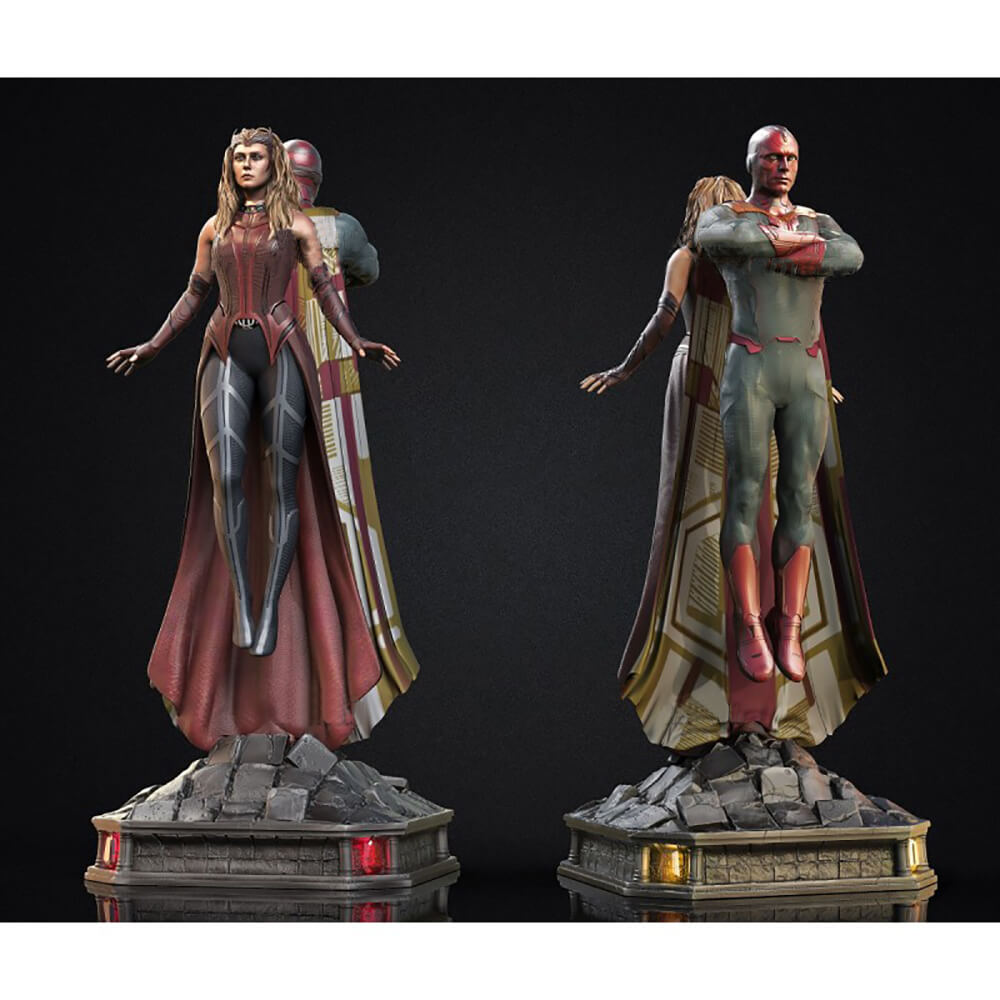 Wanda and Vision - 3D Model by 3DPrintingDesigner