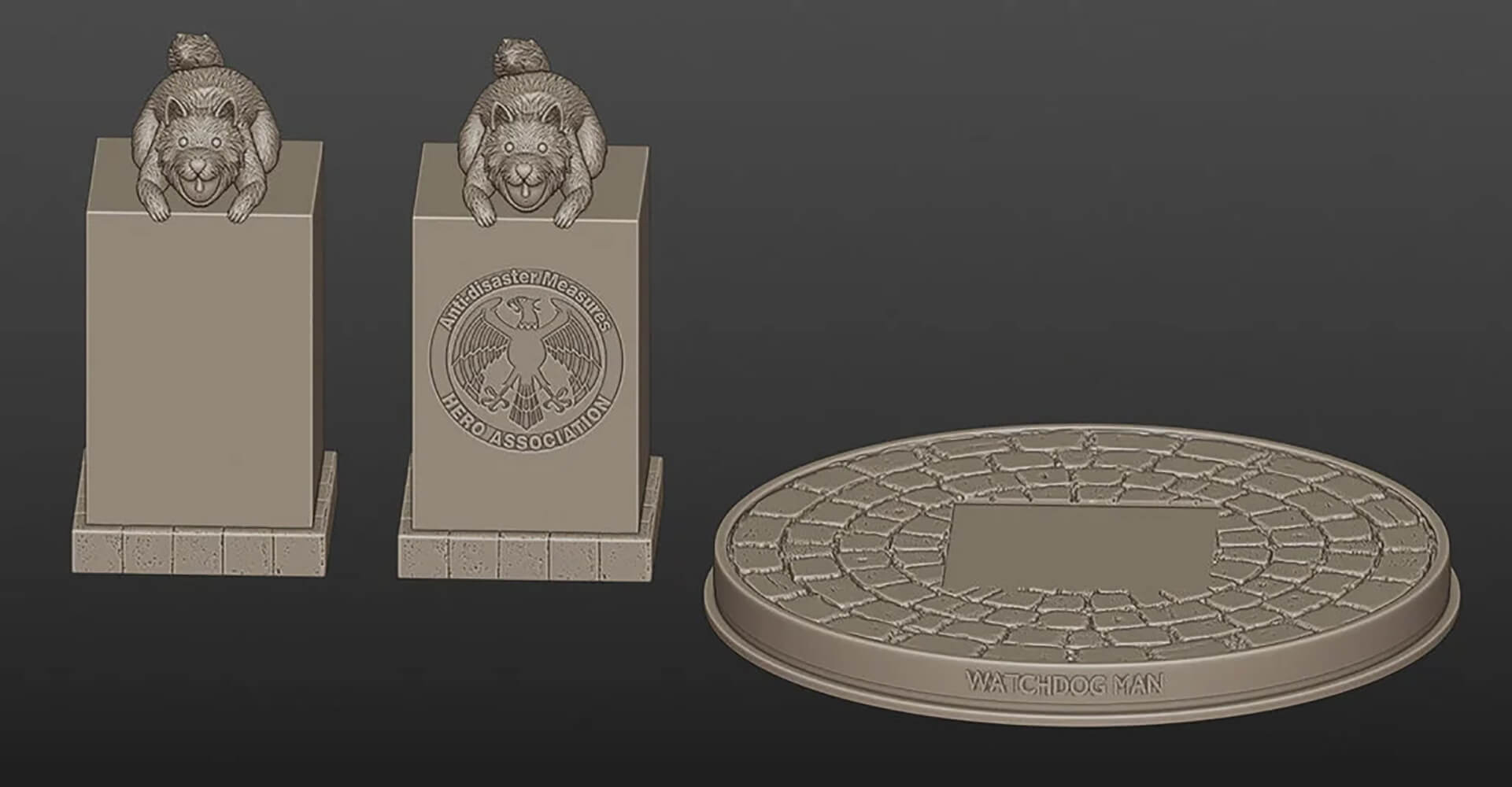 Watchdog Man - One Punch Man 3D Print Model by 3DPrintingDesigner