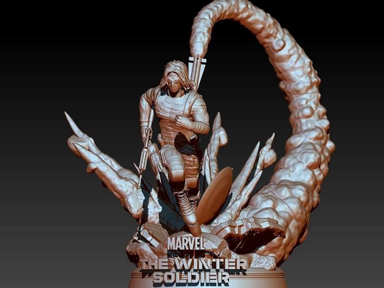 Winter Soldier - 3D Model by 3DPrintingDesigner