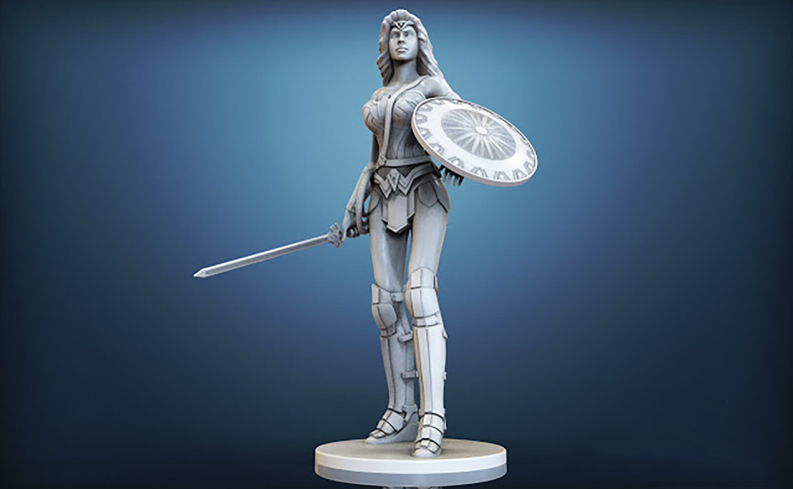 Wonder Woman - 3D Print Model by 3DPrintingDesigner