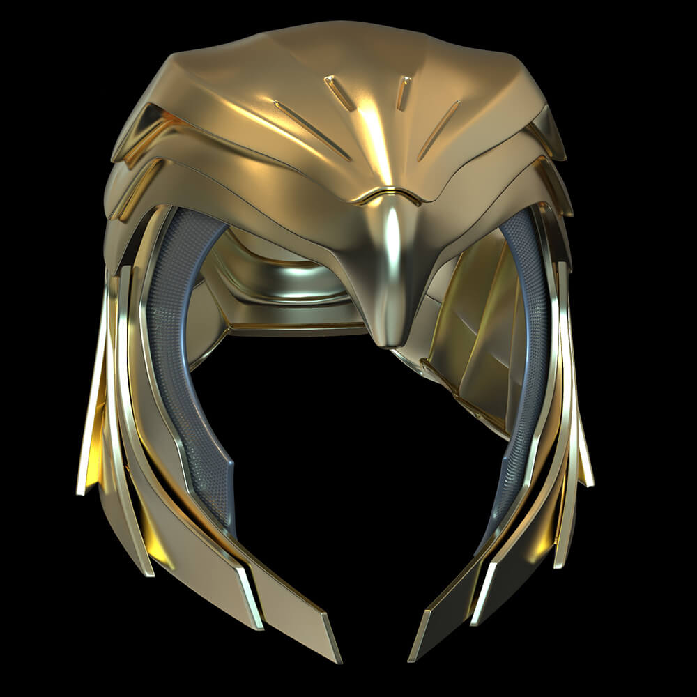 Wonder Woman Golden Eagle Helmet - 3D Model by 3DPrintingDesigner