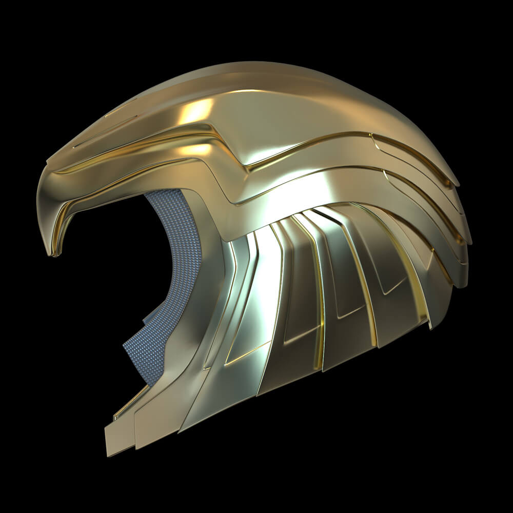 Wonder Woman Golden Eagle Helmet - 3D Model by 3DPrintingDesigner