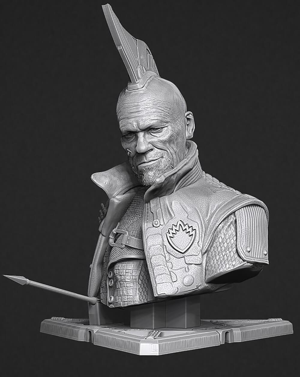 Yondu Udonta Bust - 3D Model by 3DPrintingDesigner