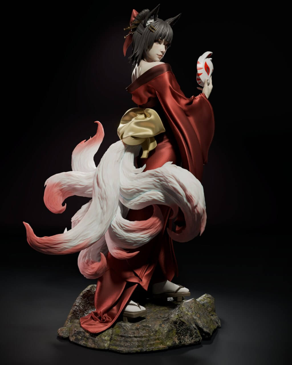 Amaterasu Figure - 3D Model by 3dprintmodel91