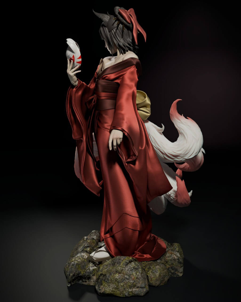 Amaterasu Figure - 3D Model by 3dprintmodel91