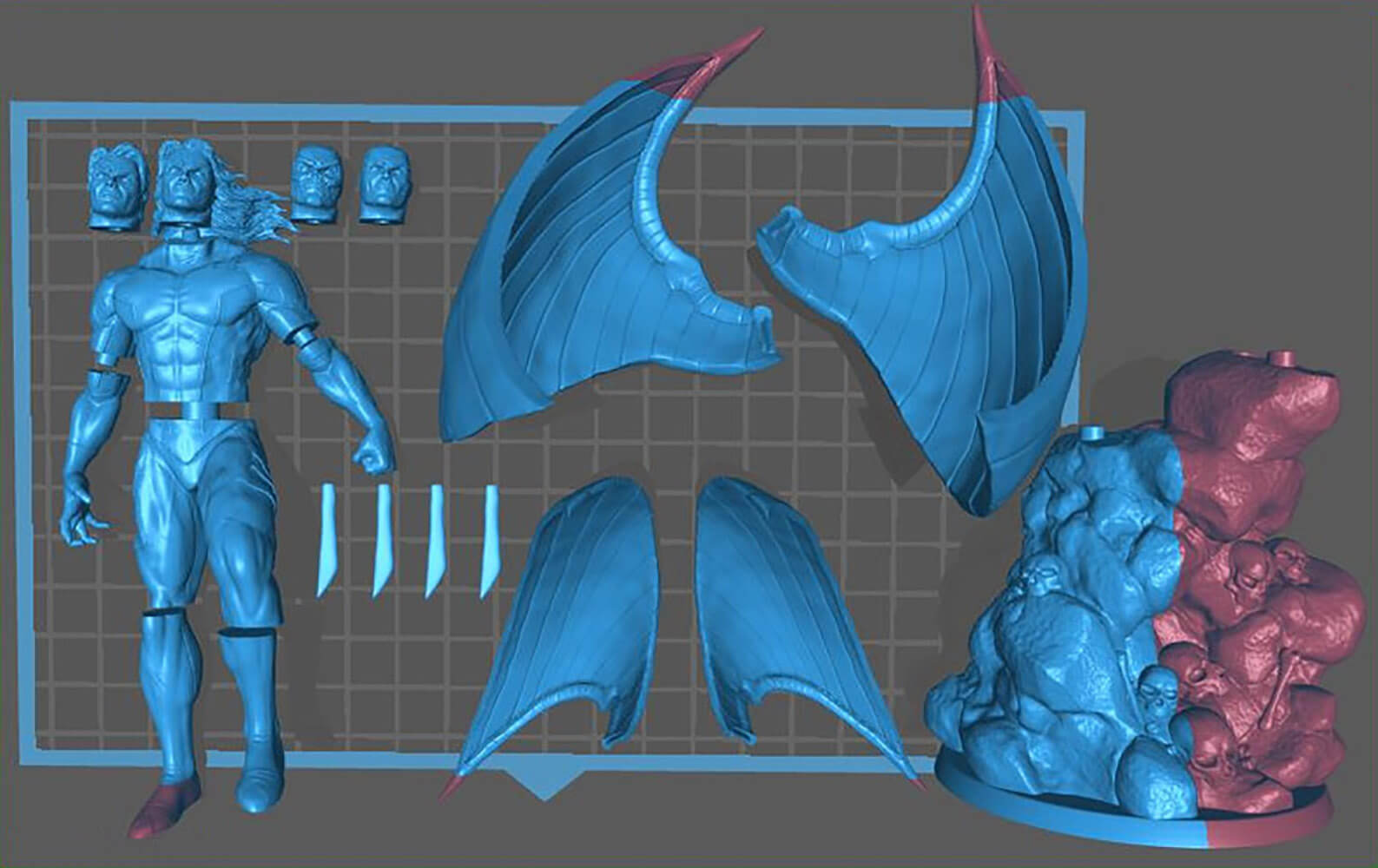 Archangel Xmen - 3D Print Model by 3dprintmodel91