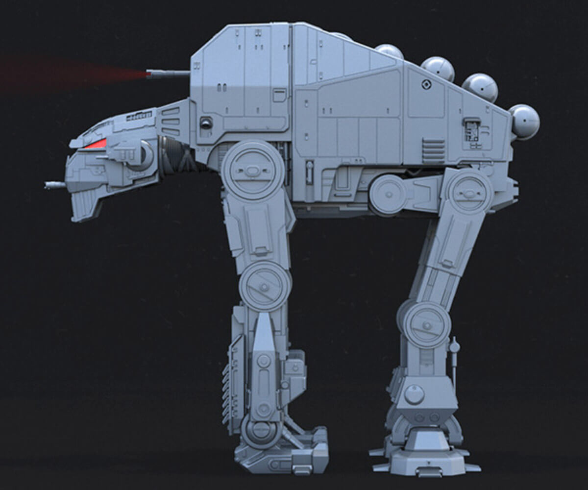At-M6 Walker 3D Model by 3dprintmodel91