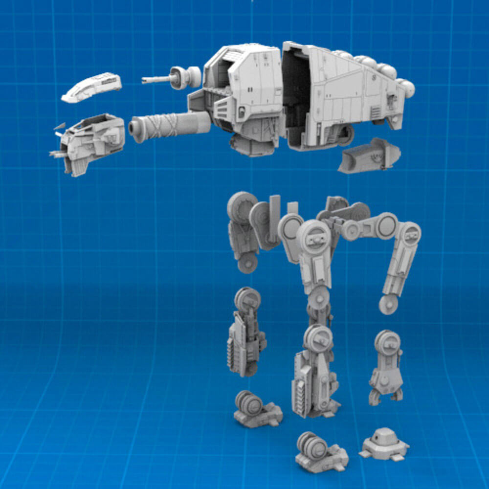 At-M6 Walker 3D Model by 3dprintmodel91