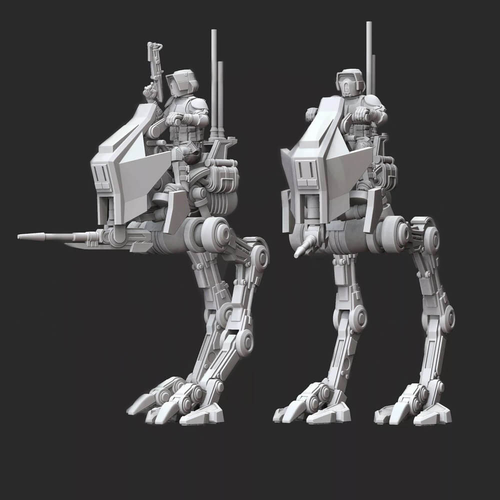 At-RT - Star Wars 3D Model by 3dprintmodel91
