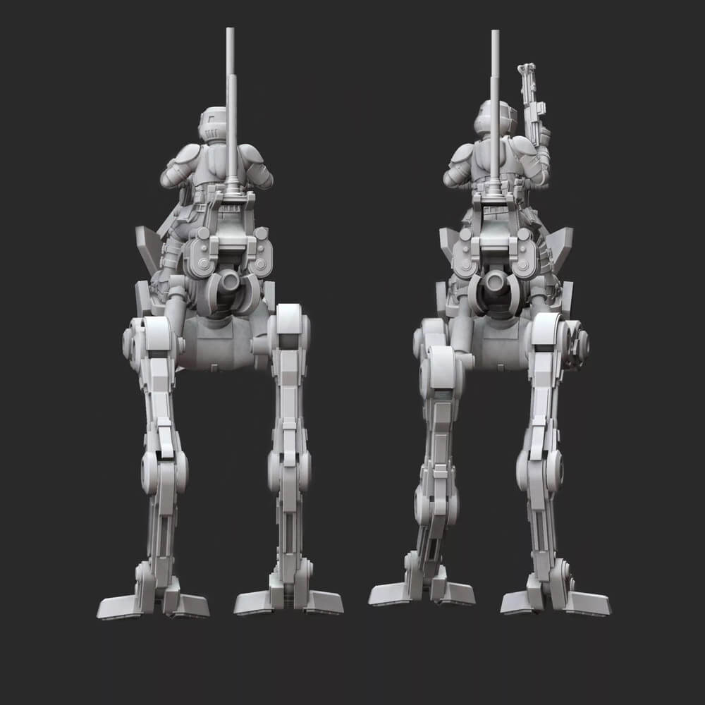 At-RT - Star Wars 3D Model by 3dprintmodel91