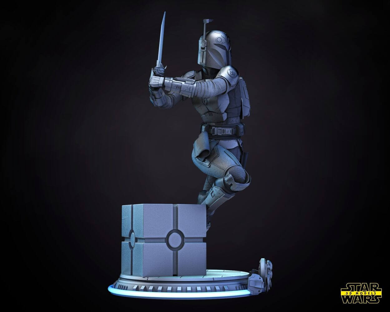 Bo-Katan - Star Wars 3D Model by 3dprintmodel91